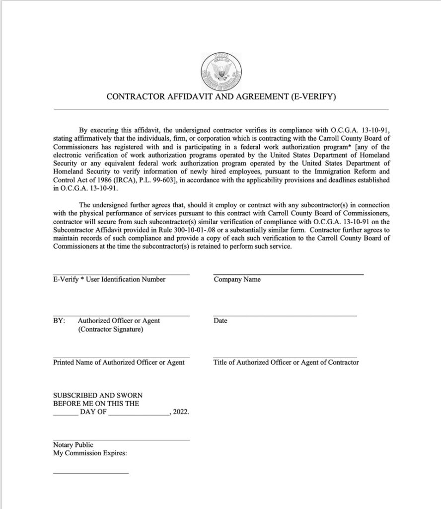 My reply to Carroll County Attorney Re: OCGA 13-10-91 Contractor ...