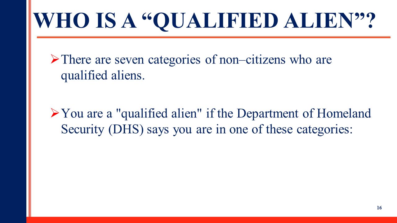Who is a "Qualified Alien?" - Immigration Politics Georgia